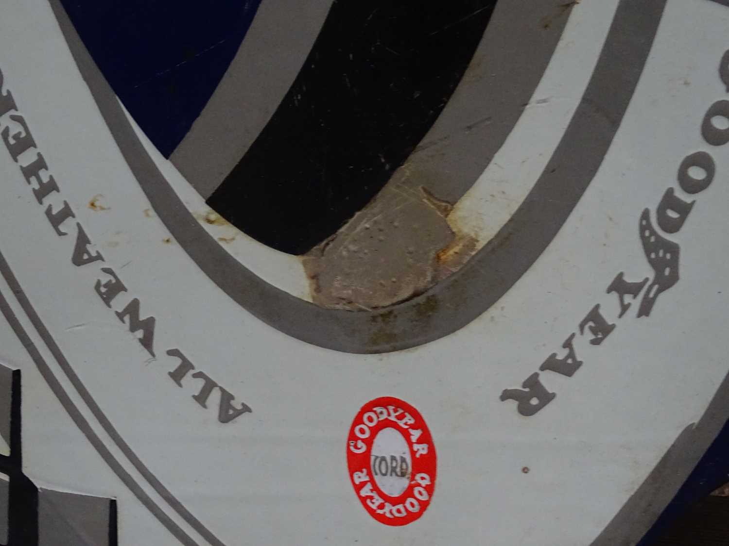 Lot 33 - Goodyear enamel sign