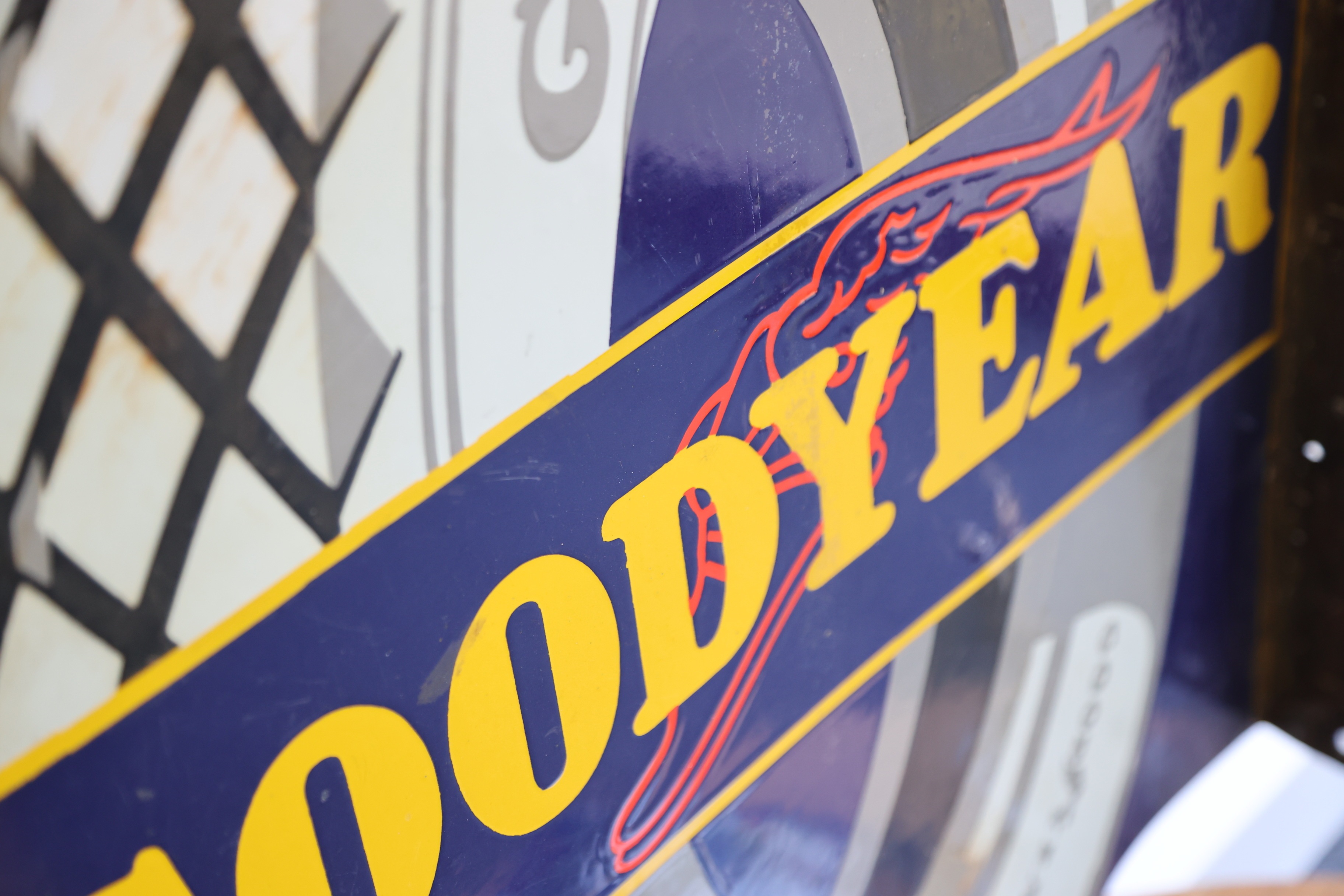 Lot 33 - Goodyear enamel sign