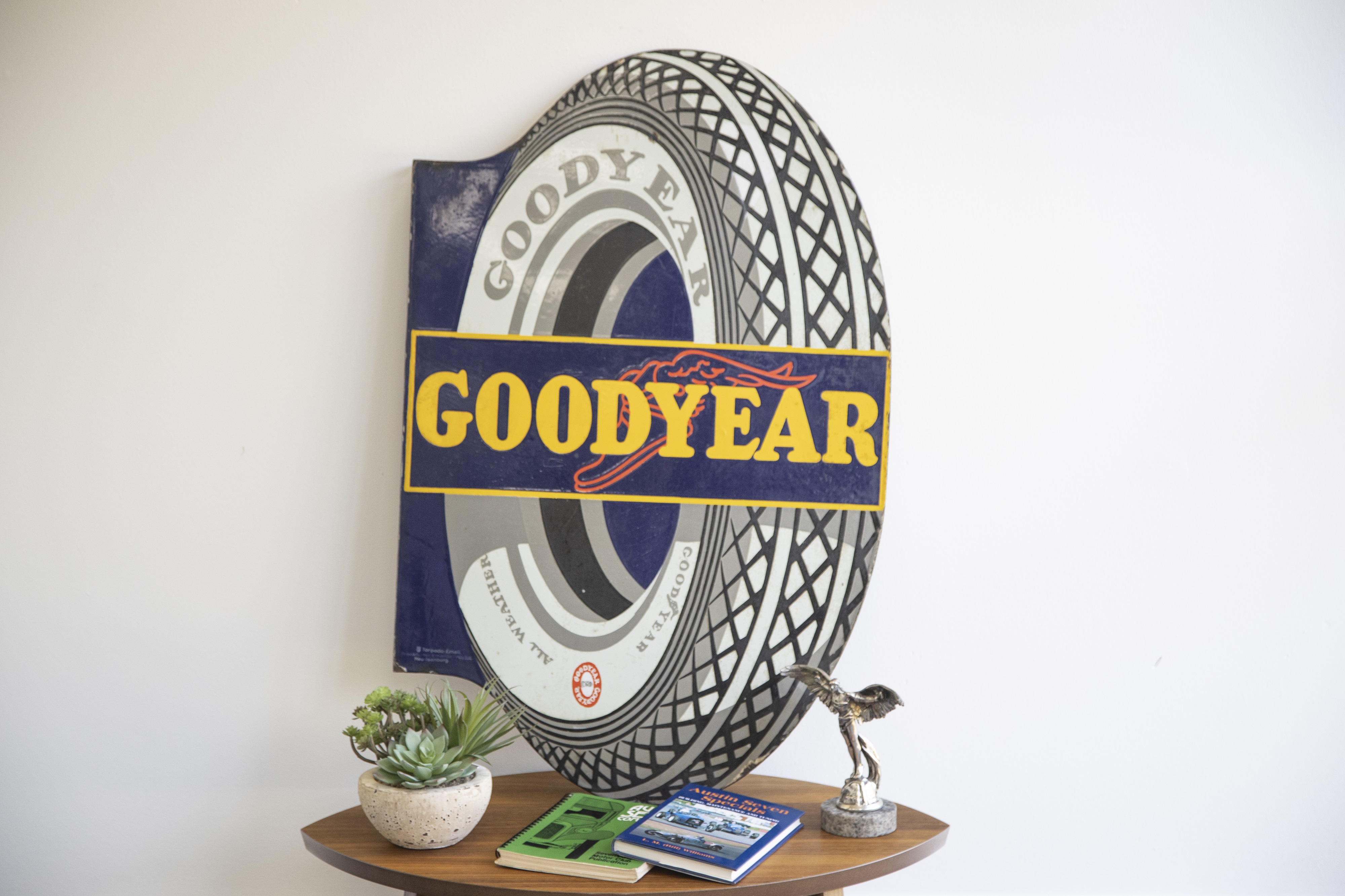 Lot 33 - Goodyear enamel sign