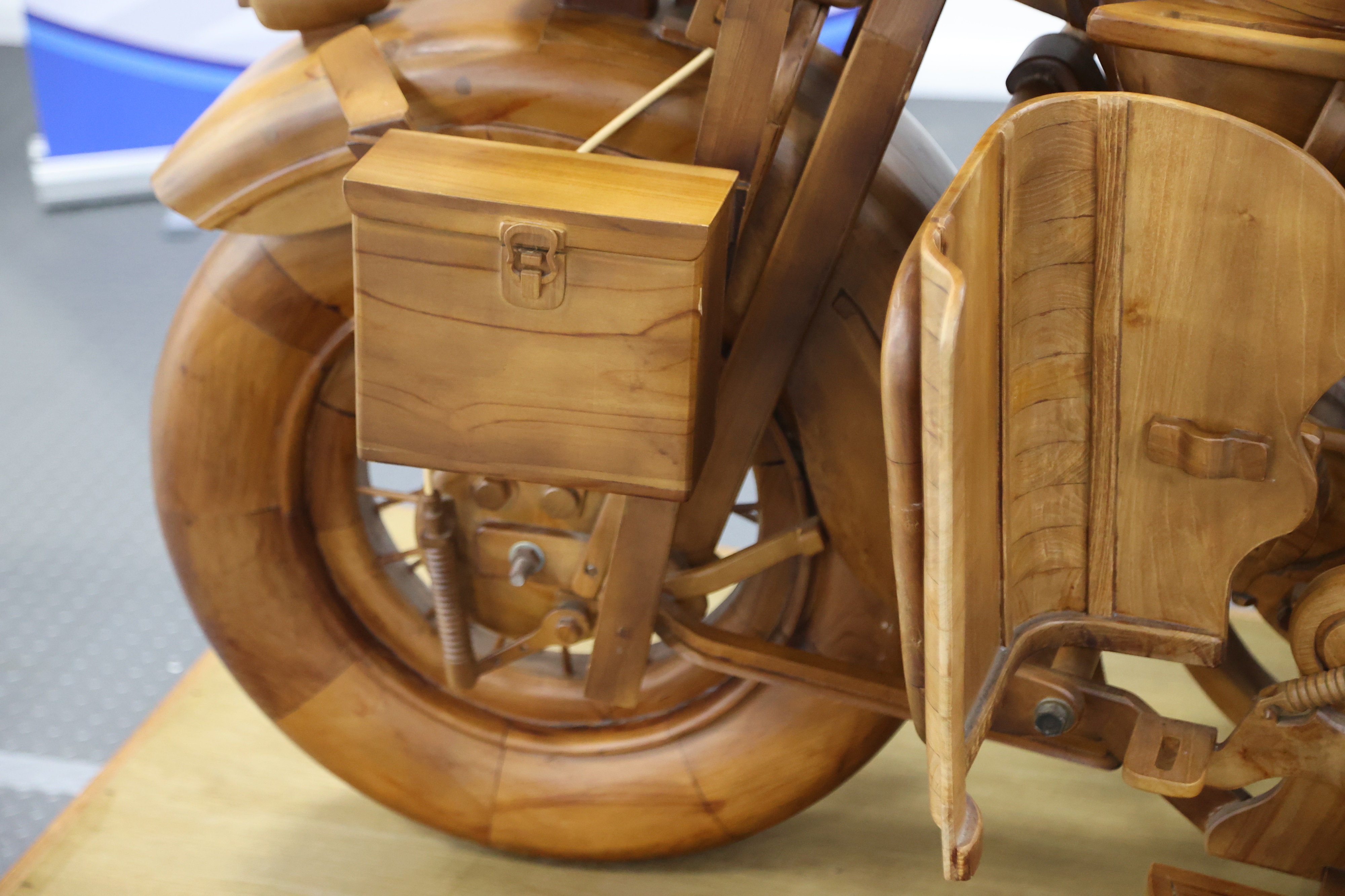 Lot 29 - Harley Davidson Wooden Model