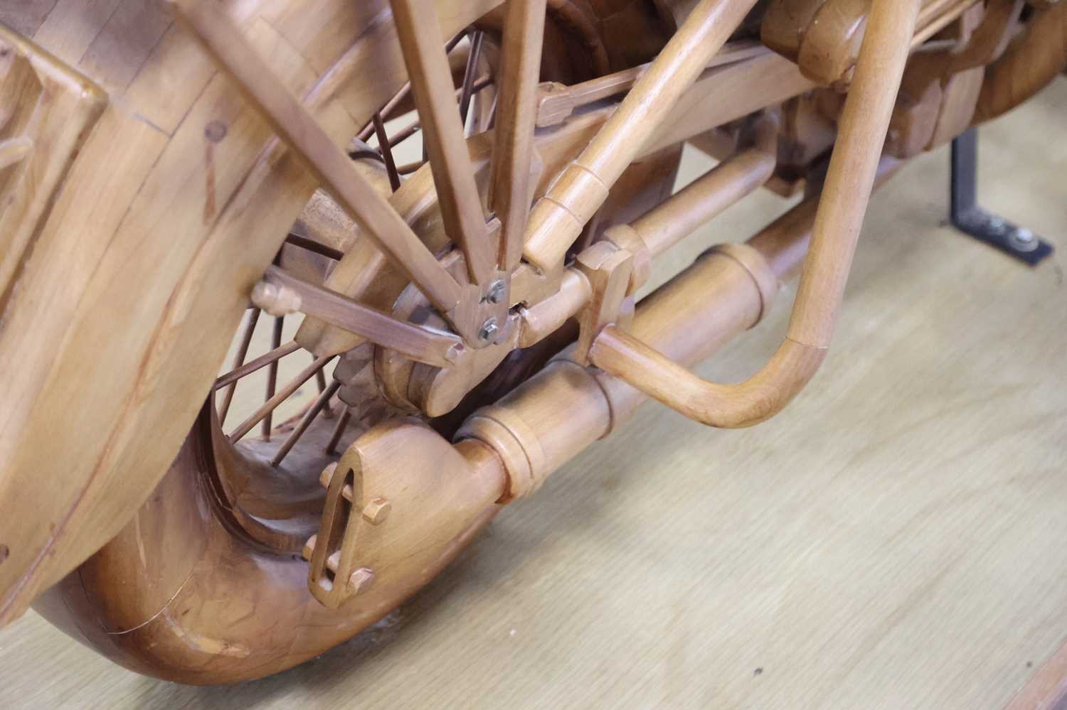 Lot 29 - Harley Davidson Wooden Model