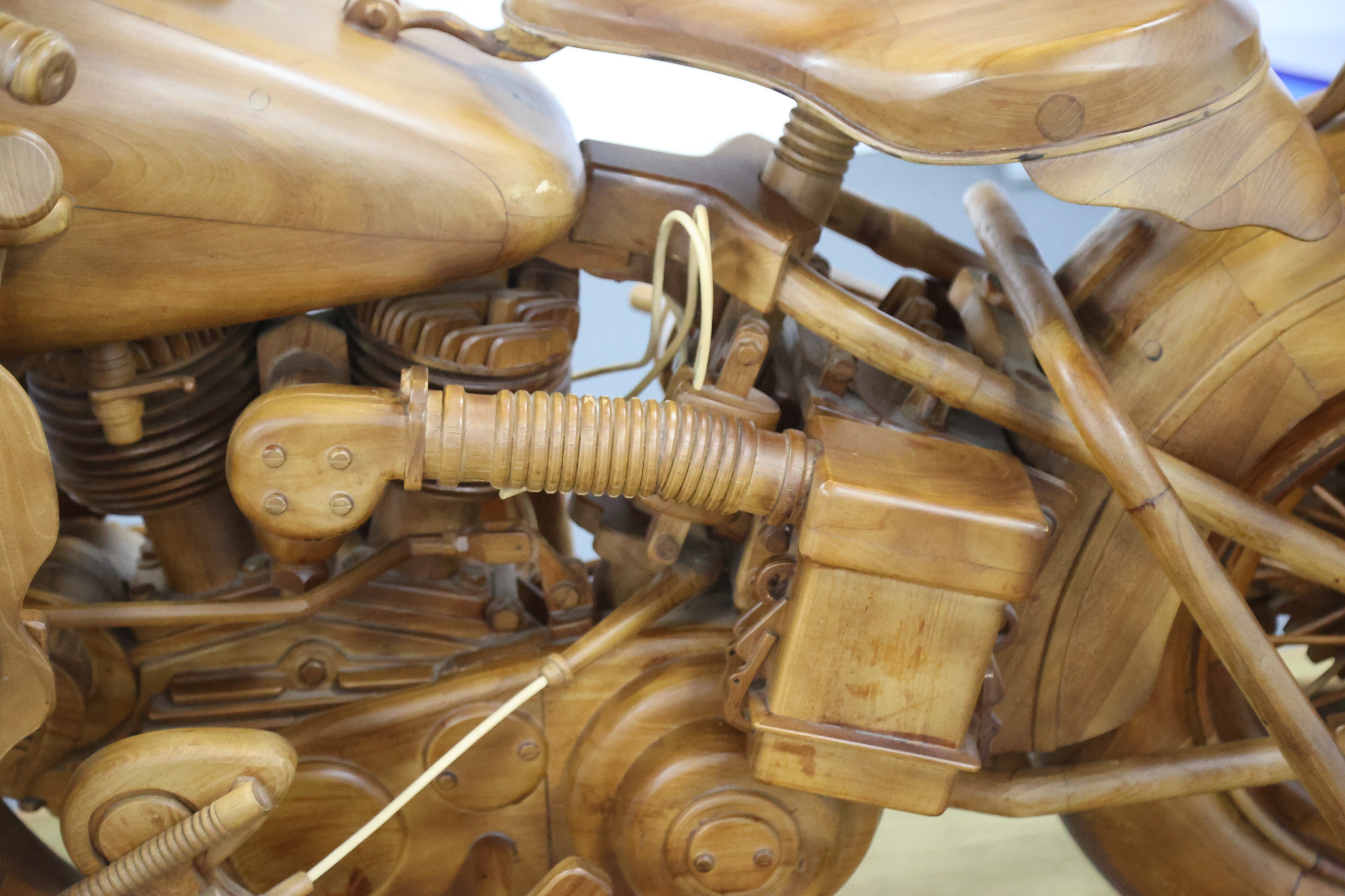 Lot 29 - Harley Davidson Wooden Model