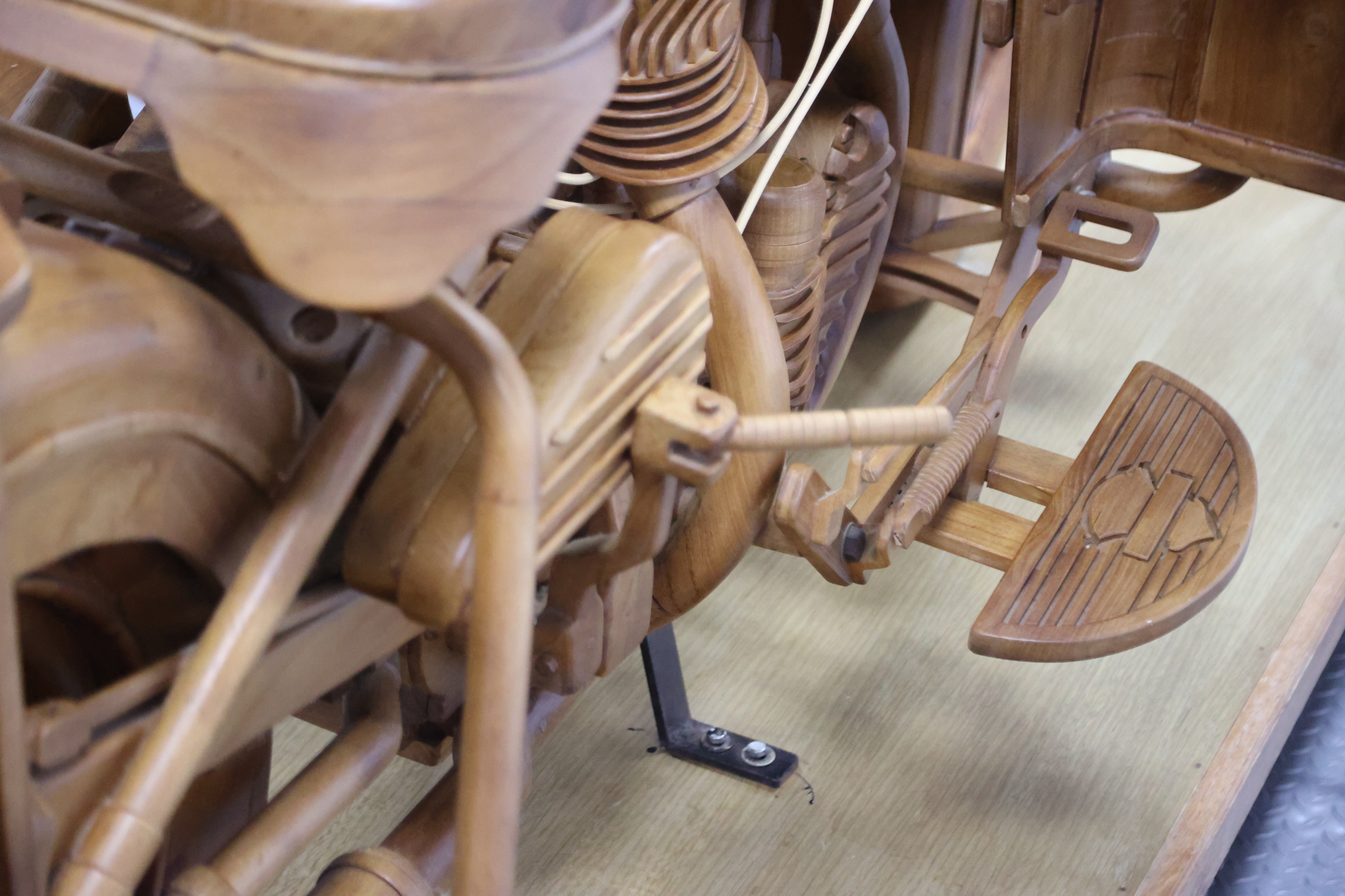 Lot 29 - Harley Davidson Wooden Model