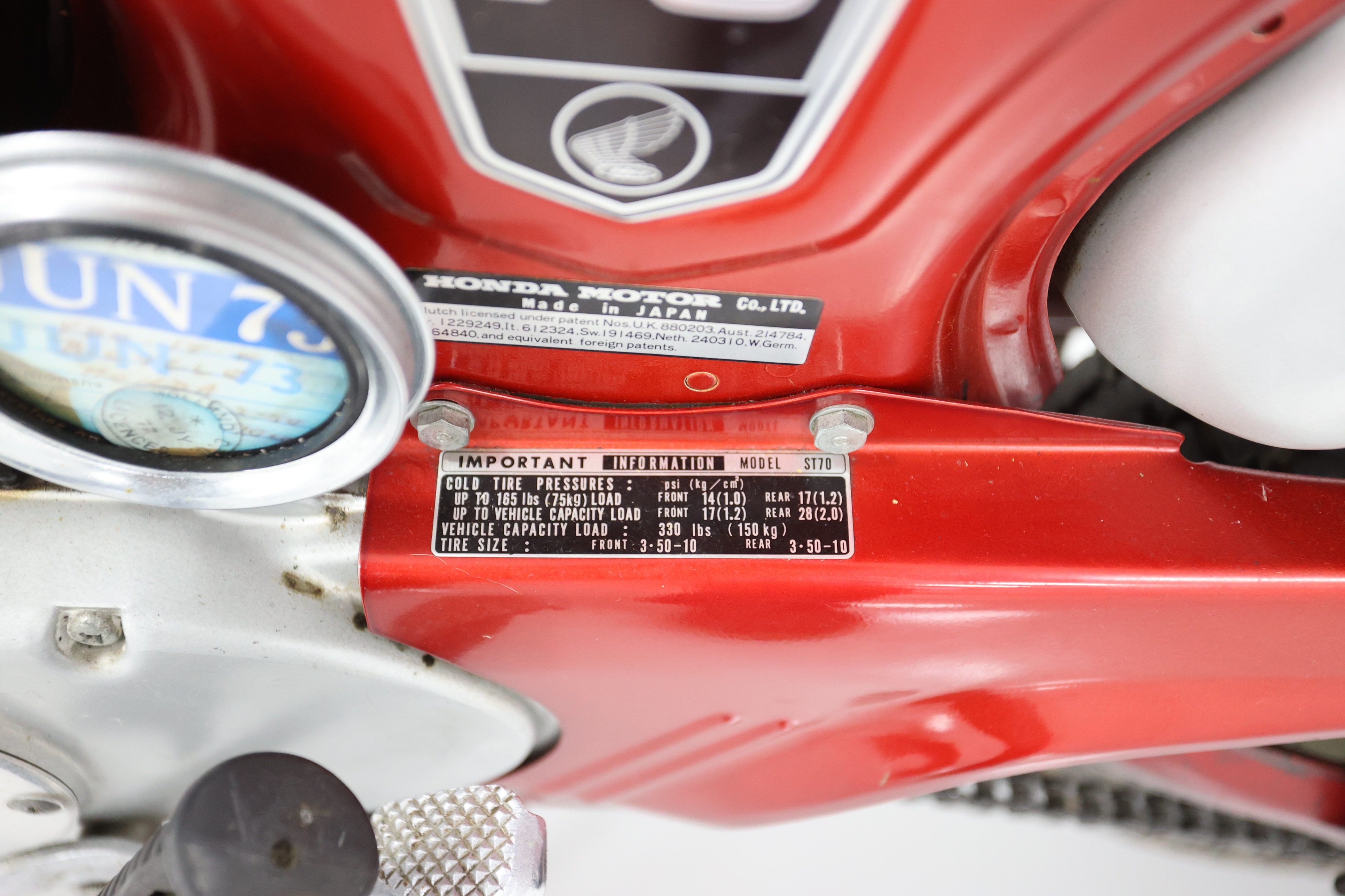 Lot 6 - 1972 Honda ST70