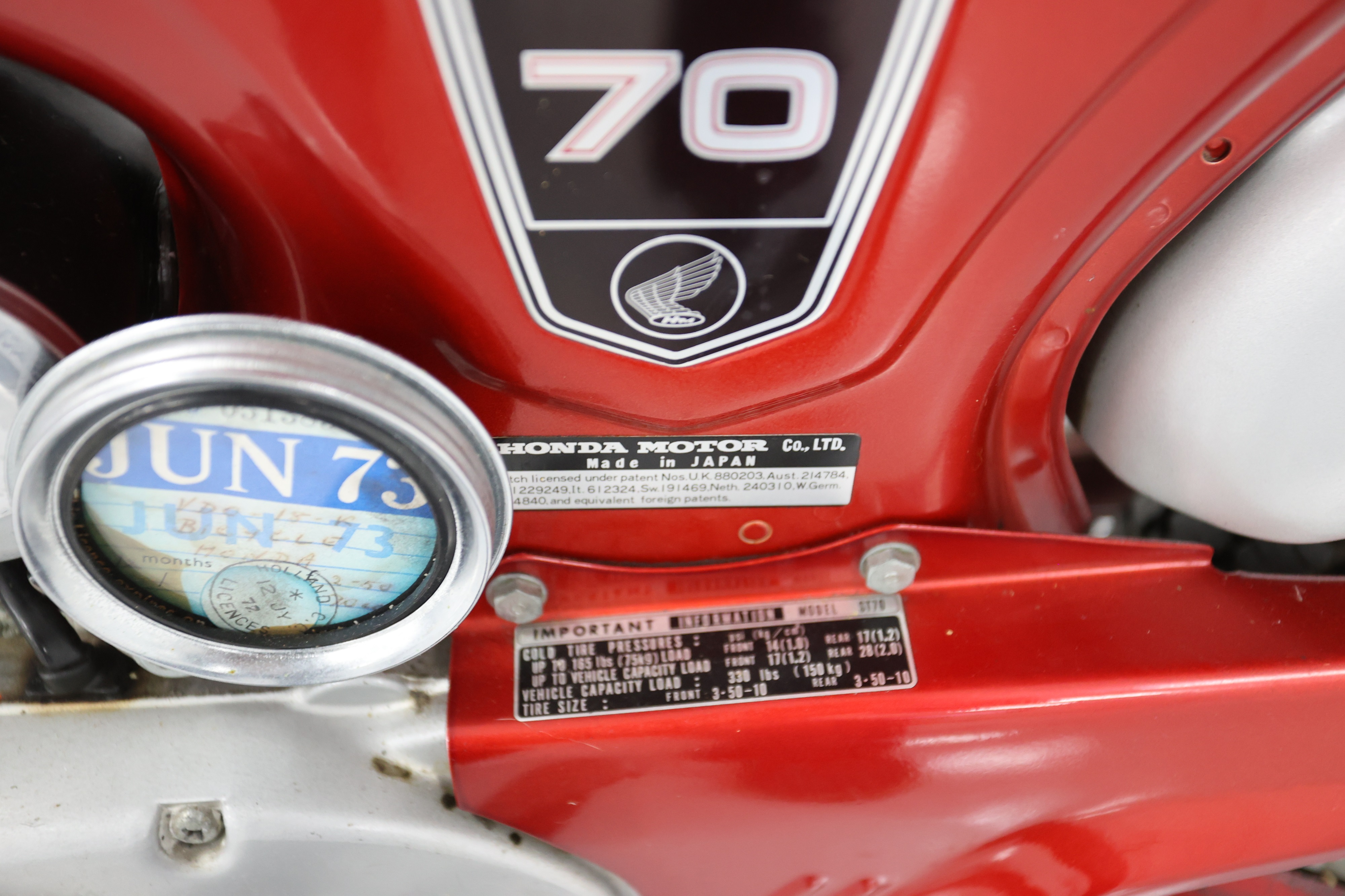 Lot 6 - 1972 Honda ST70