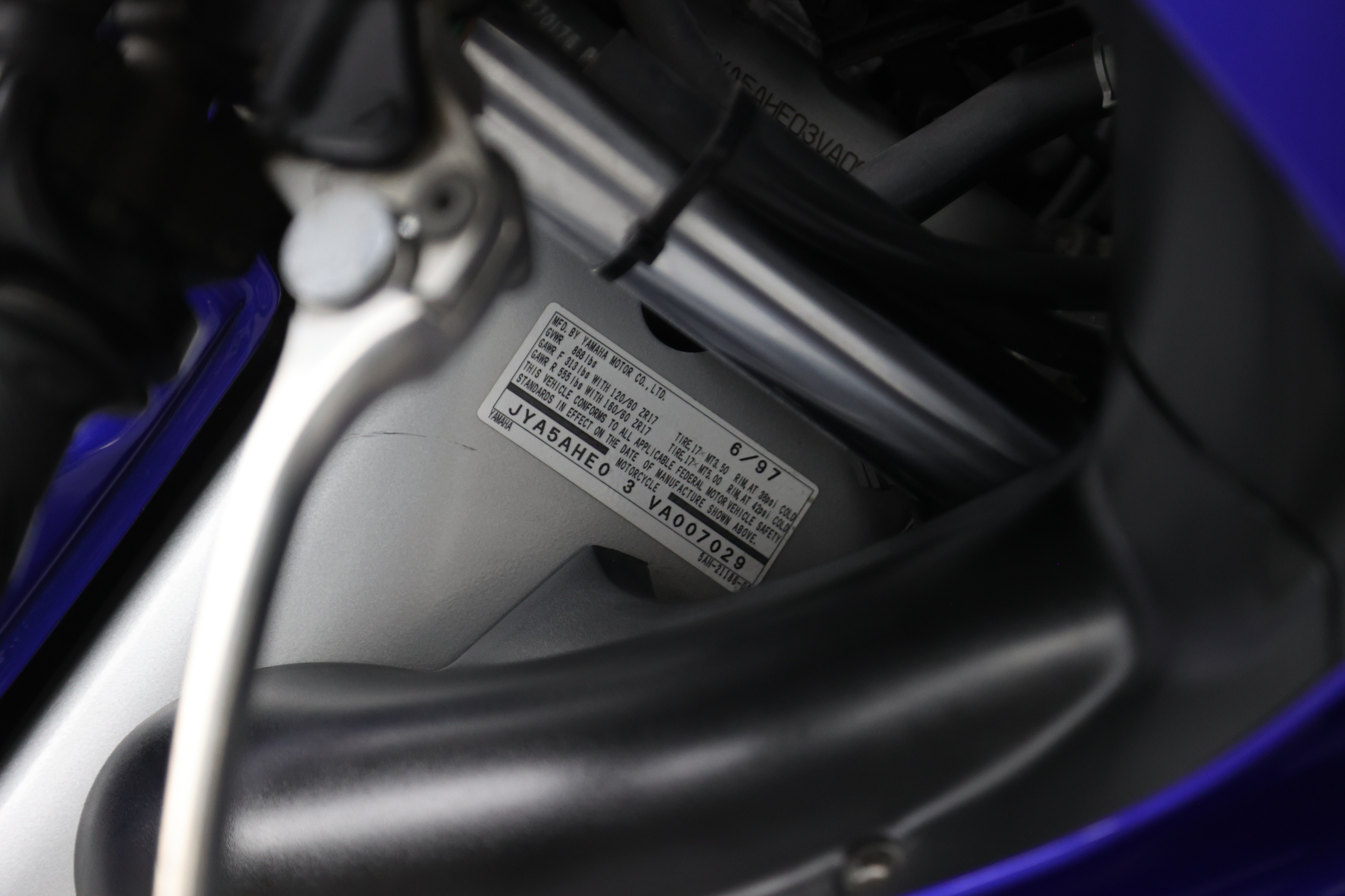 Lot 210 - 1997 Yamaha YZF600R Thundercat