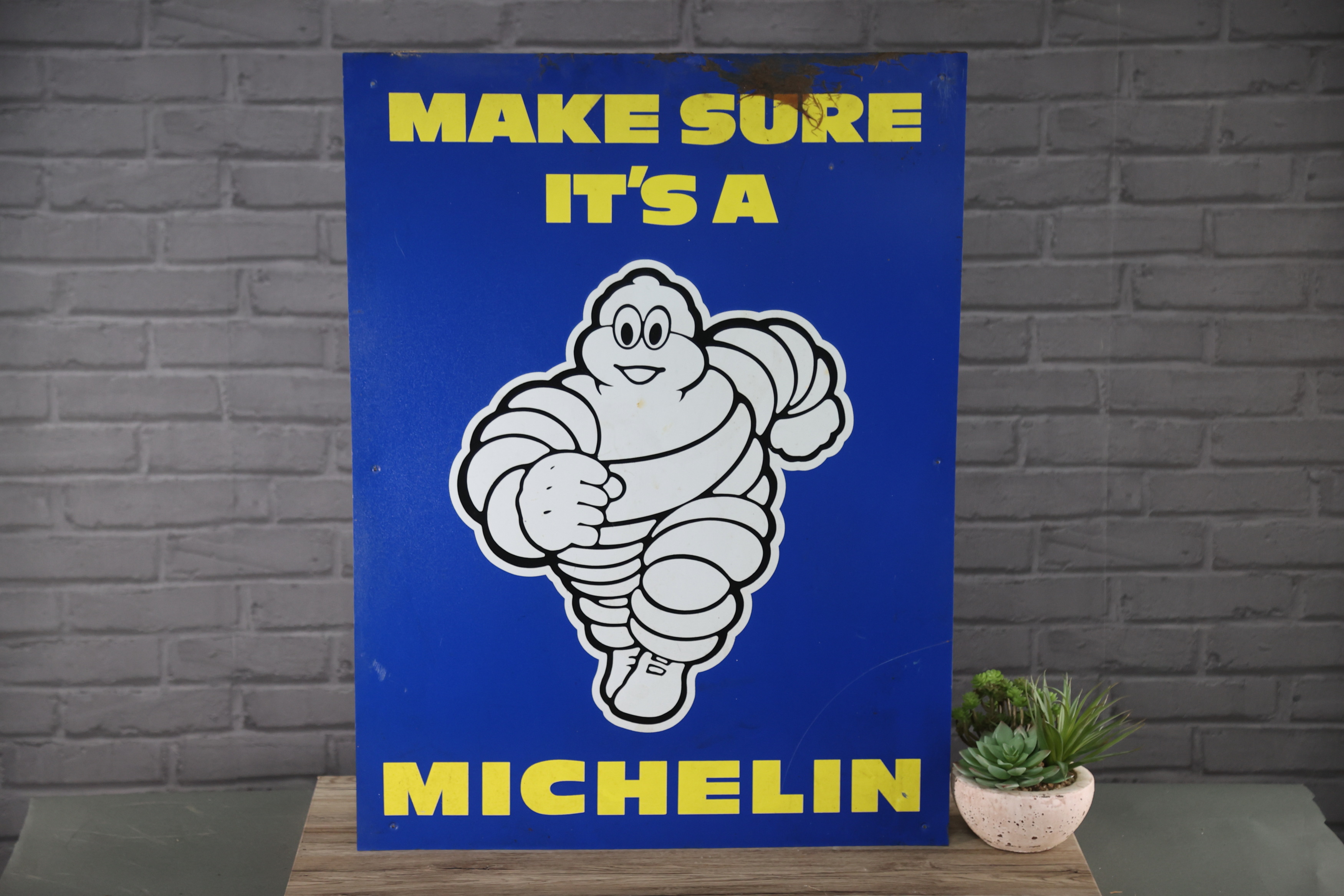 Lot 34 - Three Michelin Wall Chart Signs