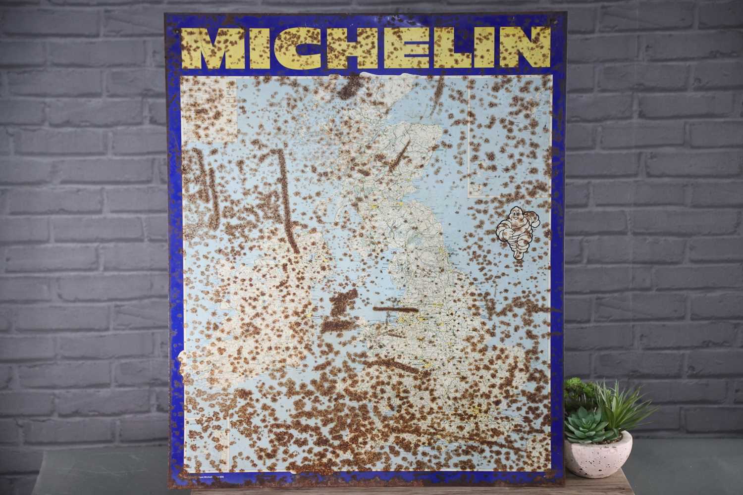 Lot 34 - Three Michelin Wall Chart Signs