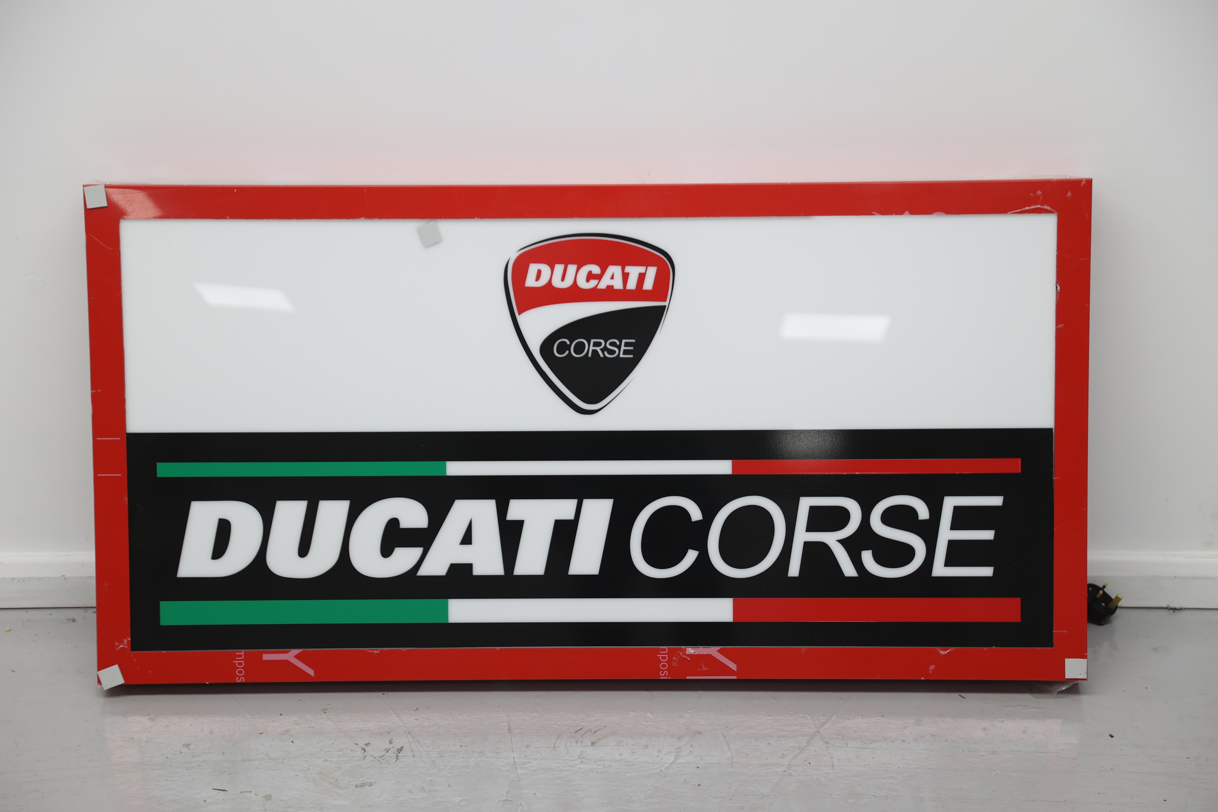 Lot 201 - Ducati Light Up Wall Art