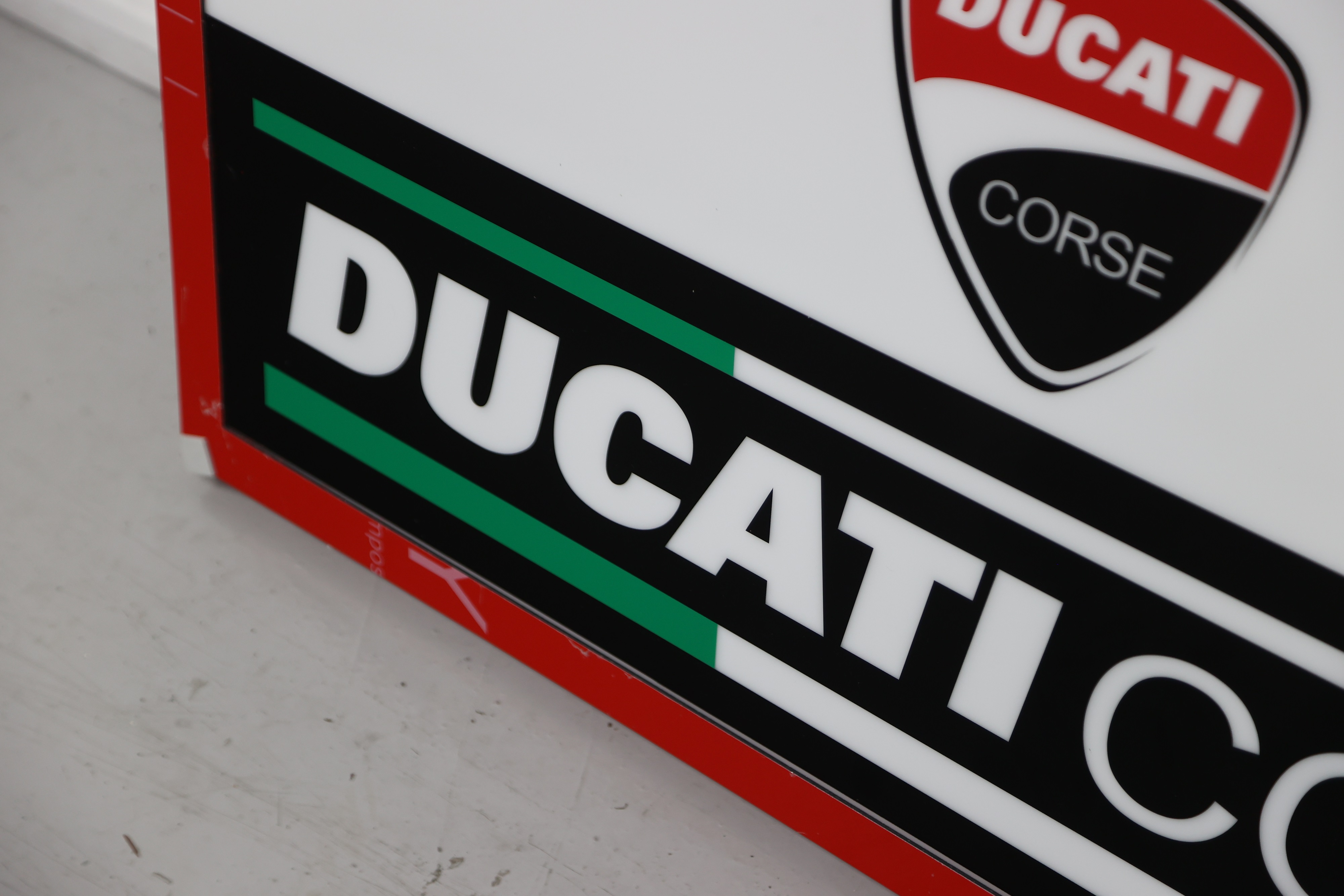Lot 201 - Ducati Light Up Wall Art