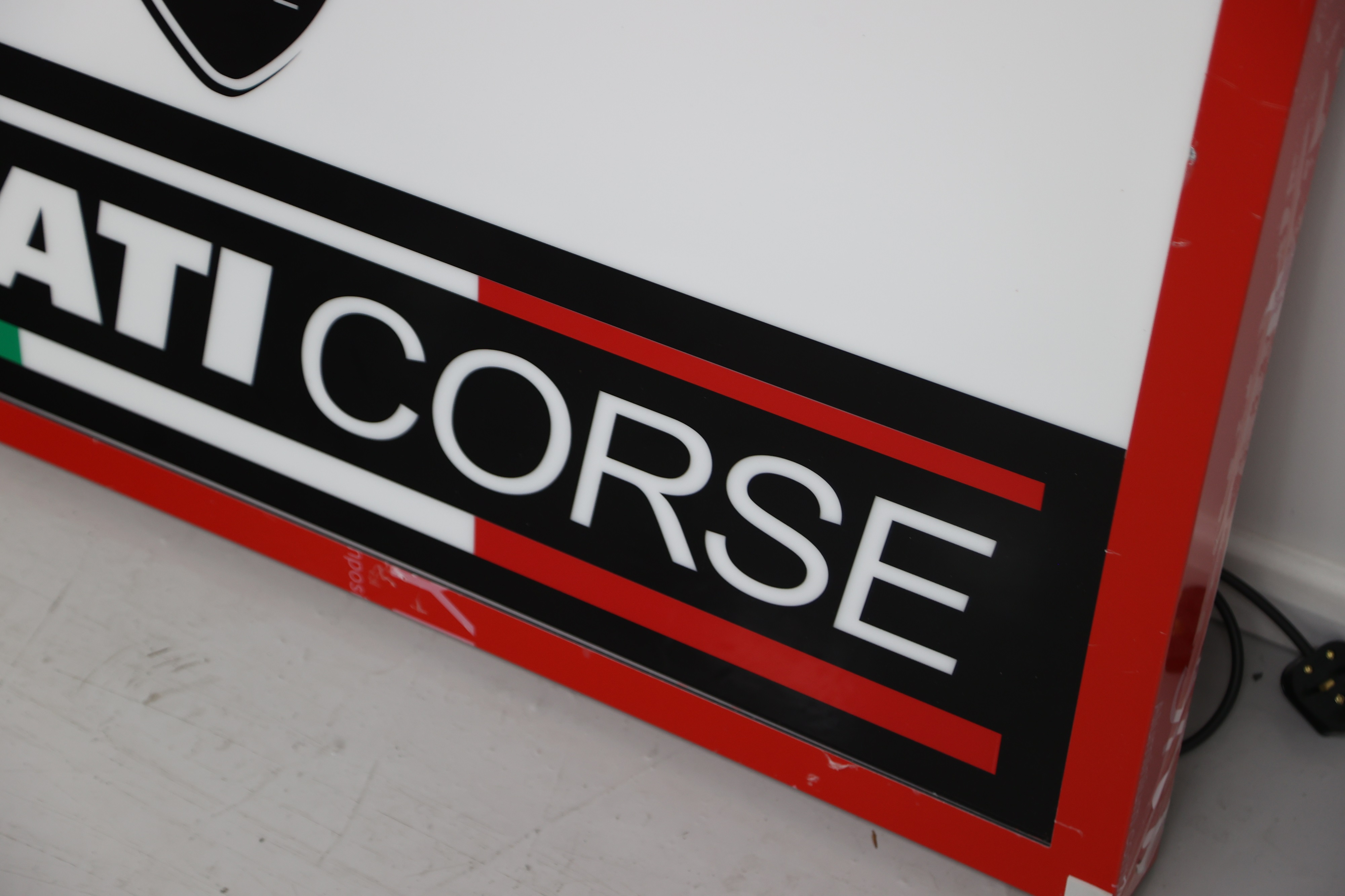 Lot 201 - Ducati Light Up Wall Art