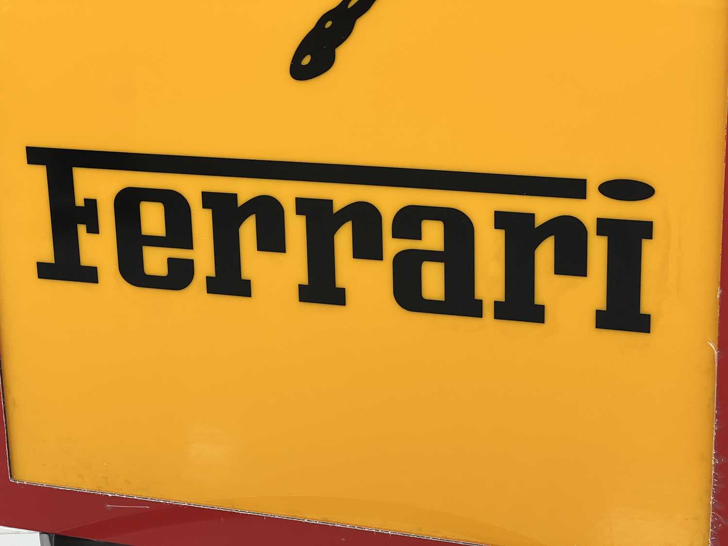 Lot 1 - Ferrari-style Light Up Wall Art