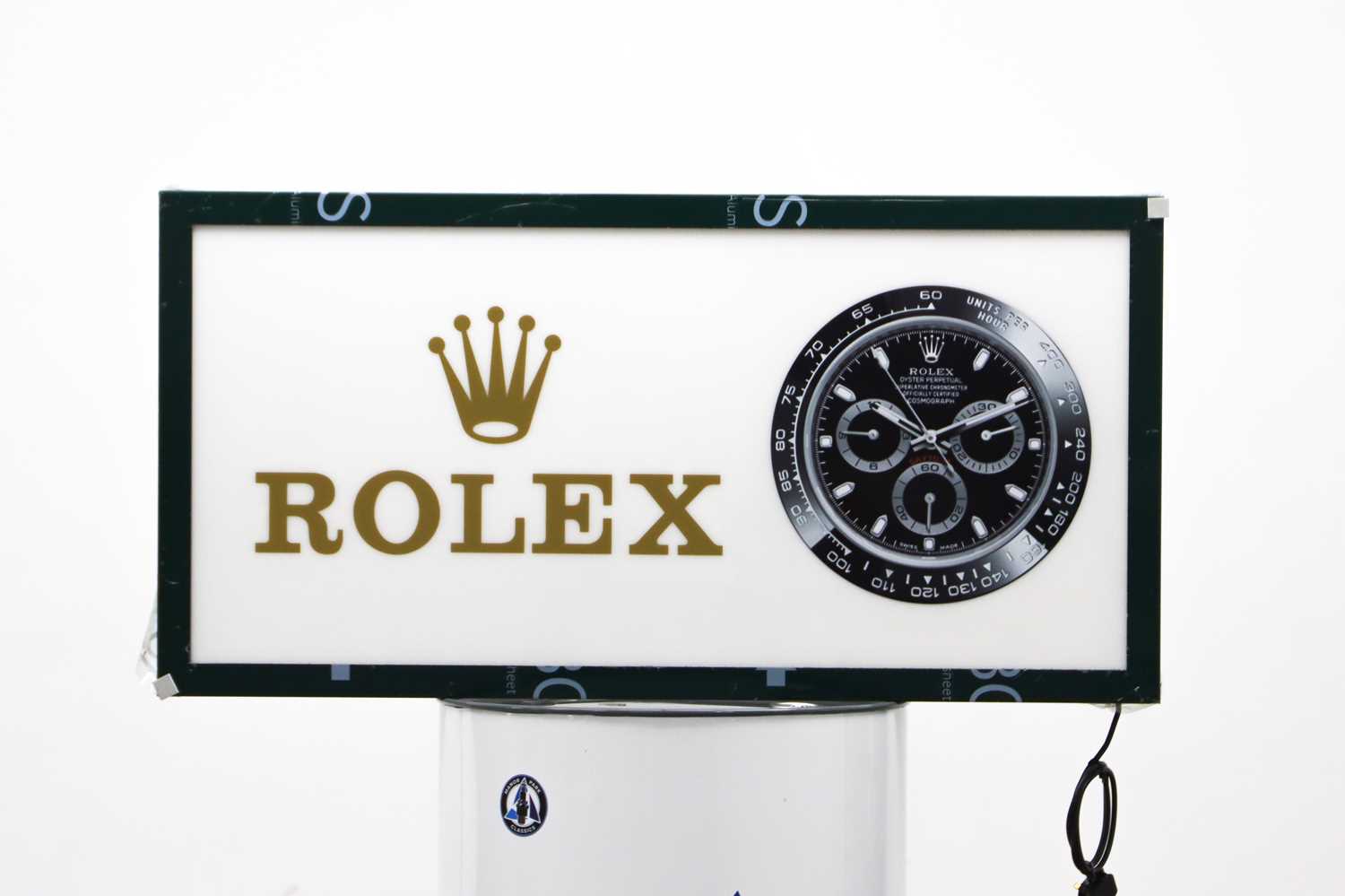 Lot 203 - Rolex-style Light Up Wall Art