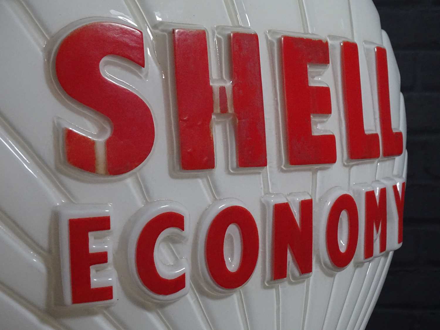 Lot 44 - Shell Economy original 1960's glass globe