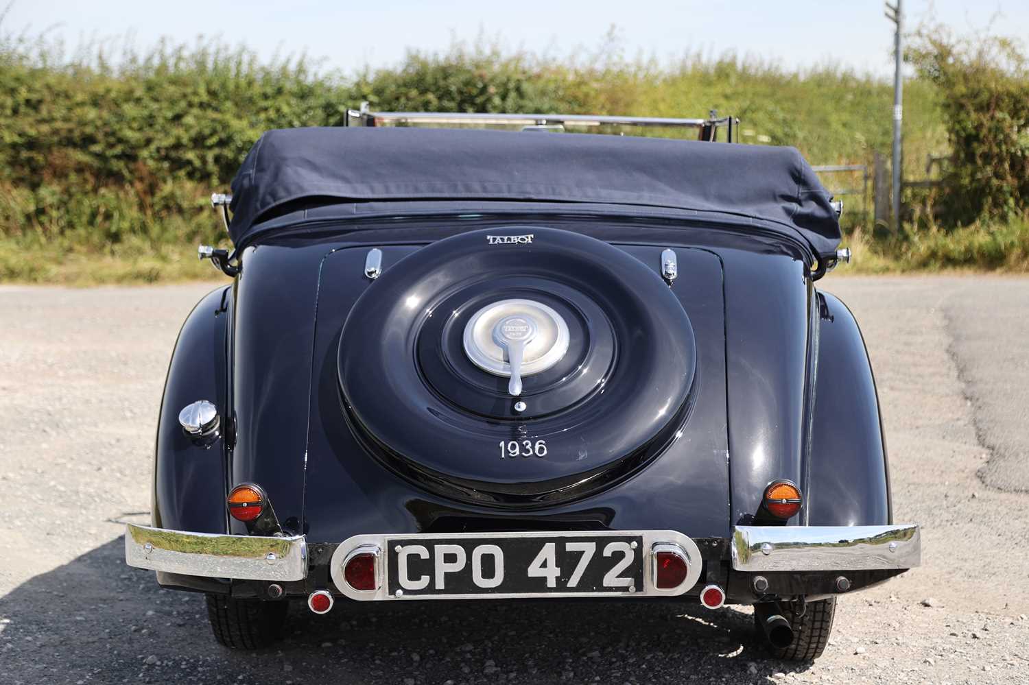 Lot 27 - 1936 Talbot BG110 3.5 Litre Three-Position